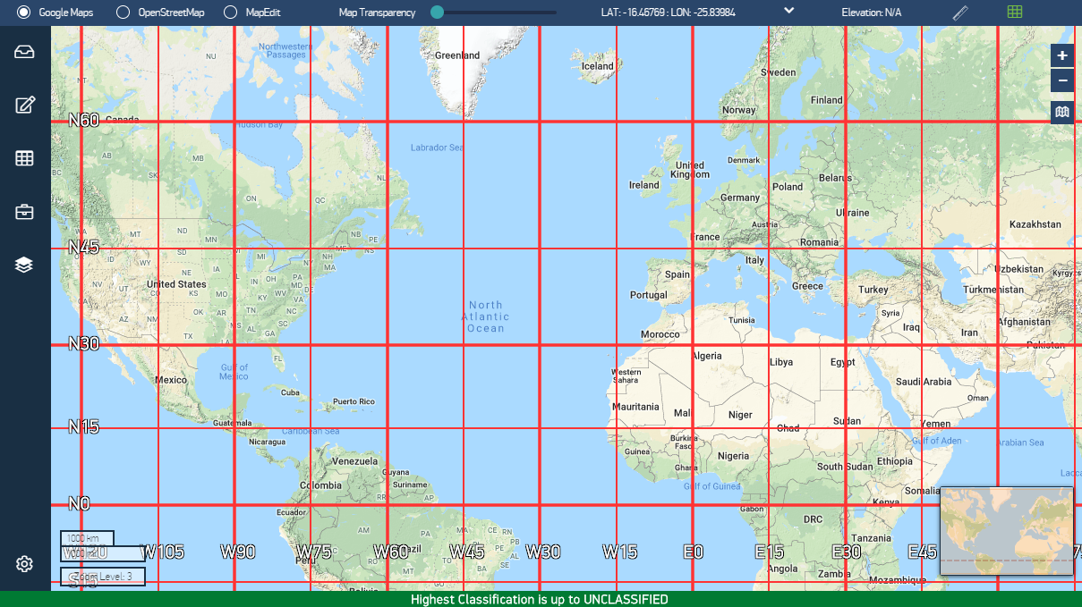 Viewing The Coordinate Reference Grid